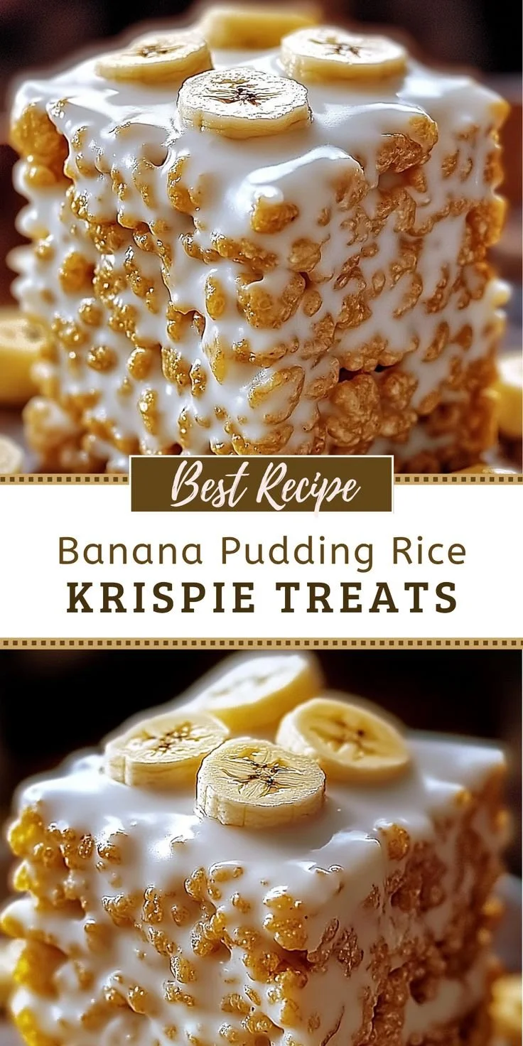 Banana Pudding Rice Krispie Treats