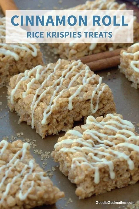 Cinnamon Roll Rice Krispie Treats