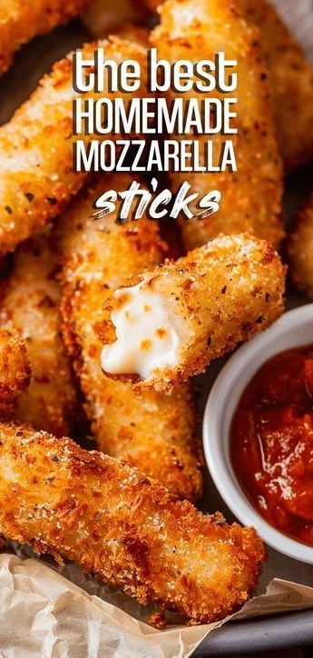 Homemade Mozzarella Sticks