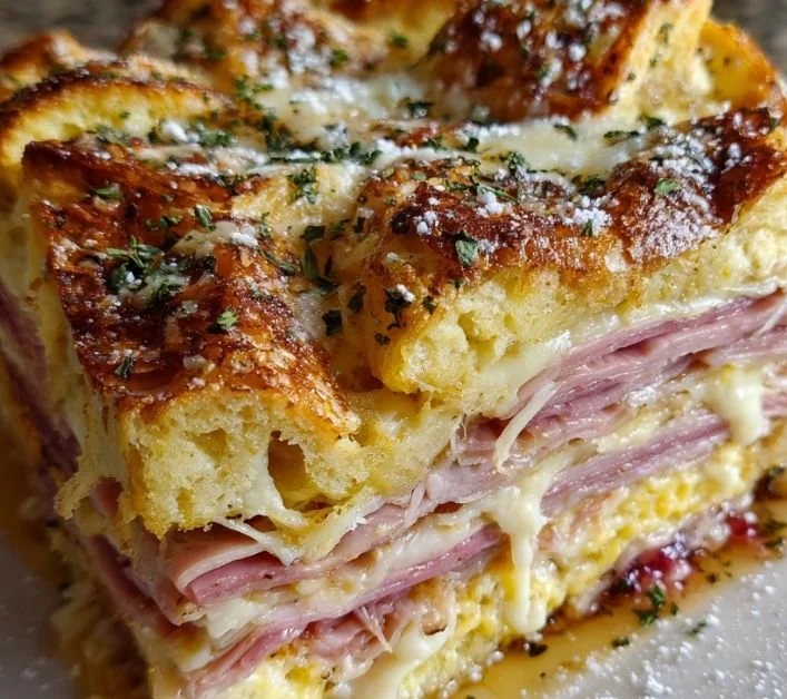 Monte Cristo Breakfast Casserole