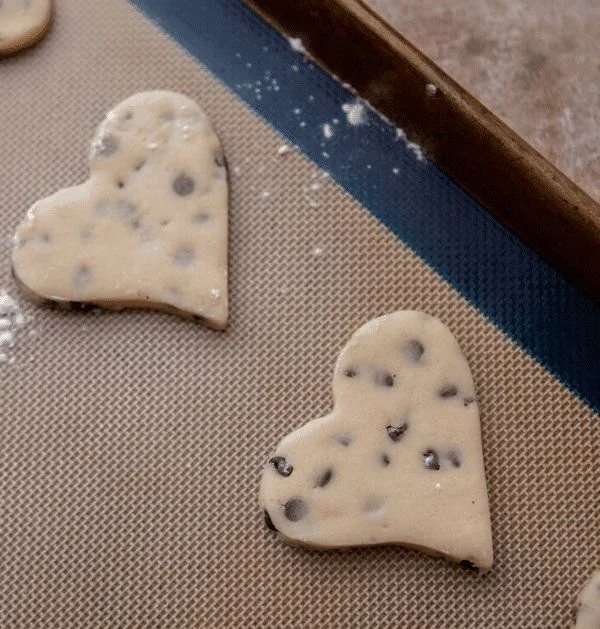 No spread chocolate chip cutout cookies